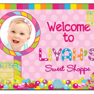 Candy Welcome Sign, Candy Shop Welcome Sign, Candy Party Welcome Sign ...