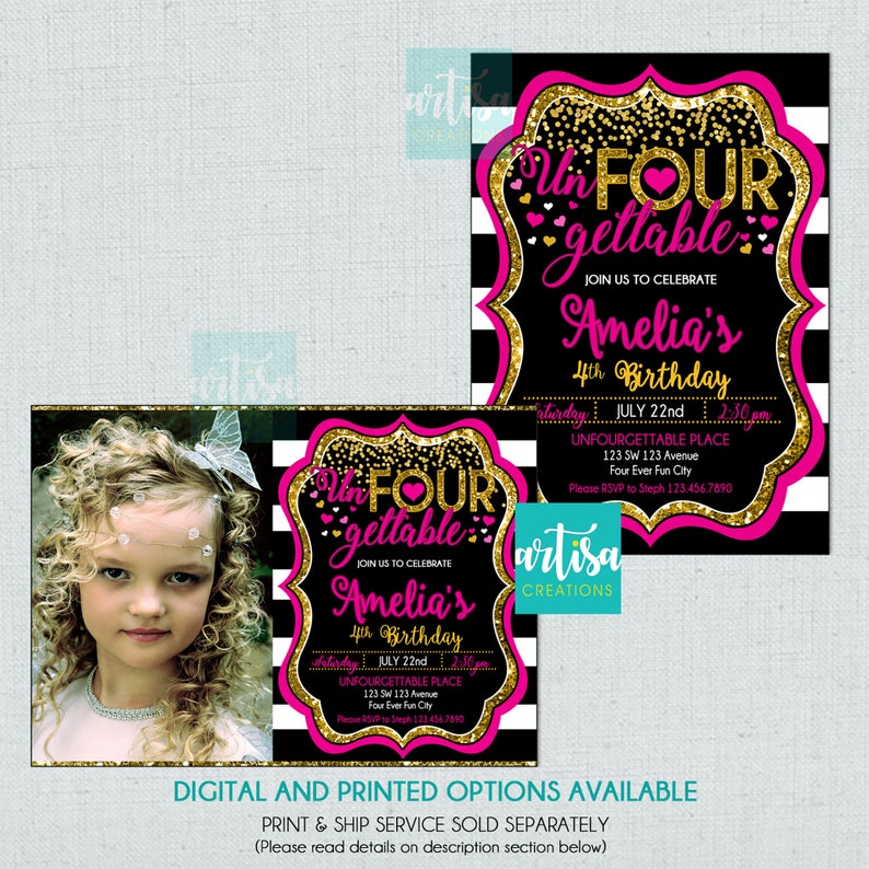 Unfourgettable Invitation, Unfourgettable Birthday Invitation ...