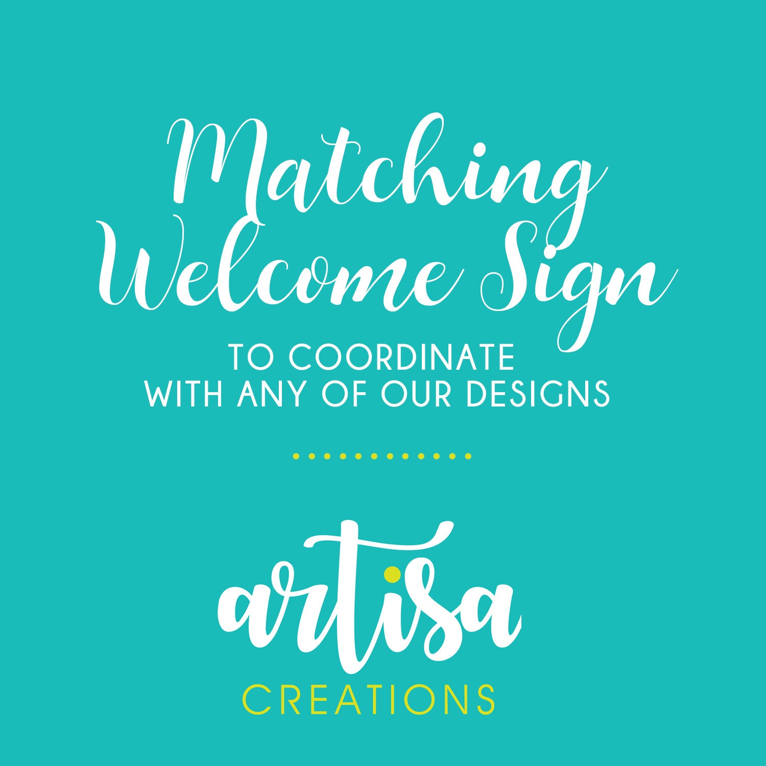 Welcome Sign, Welcome Sign to Match Our Invitations, Printable Welcome ...