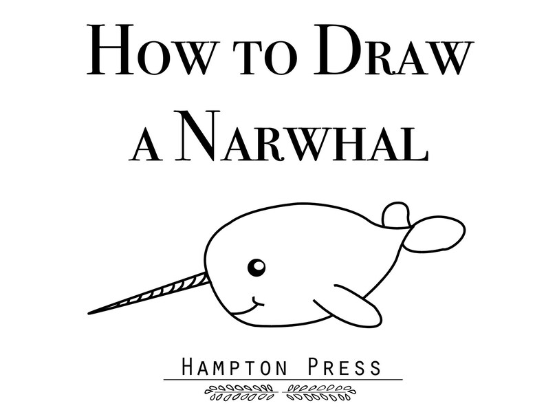How to Draw a Narwhal - Etsy