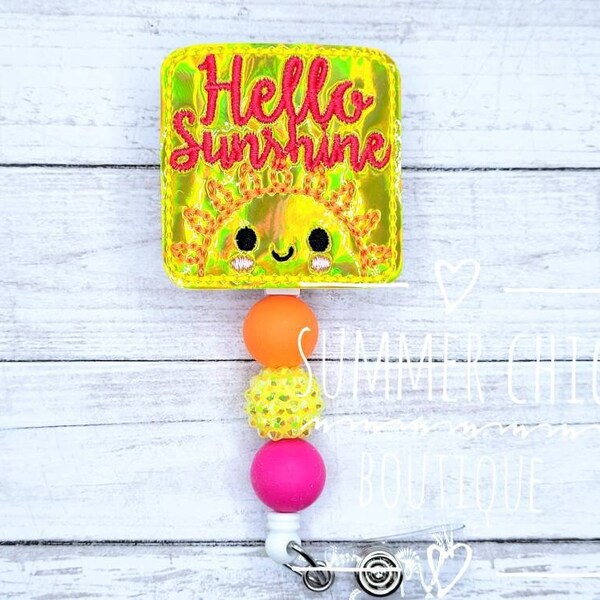 Sunshine Badge Reel - Etsy