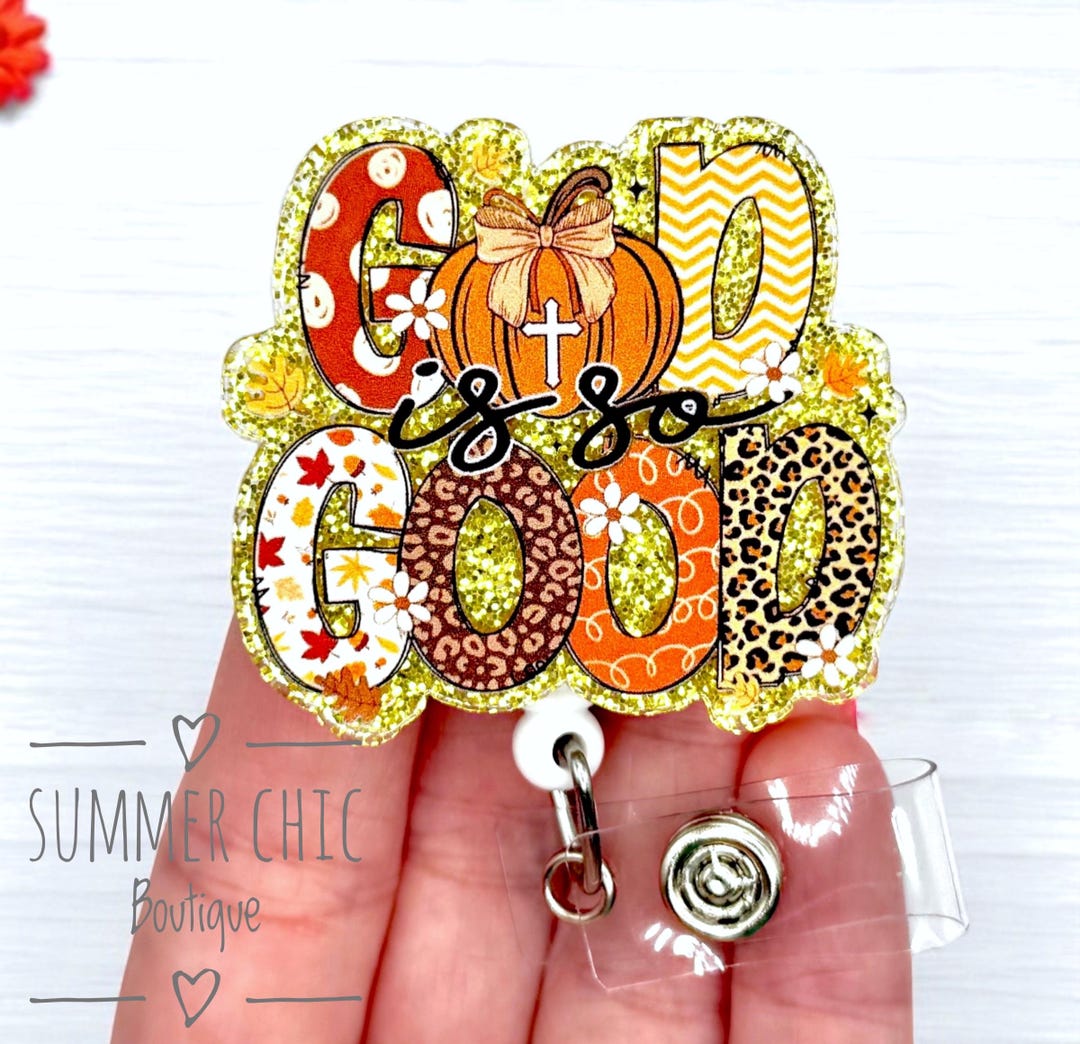 God is so Good Badge Reel, Medical Badge Reel, Nurse Badge Reel, Badge ...