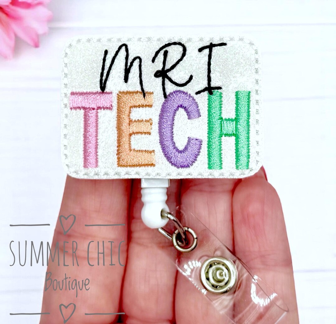 Colorful MRI Tech Badge Reel, MRI Badge Reel, Radiologist Badge Reel ...