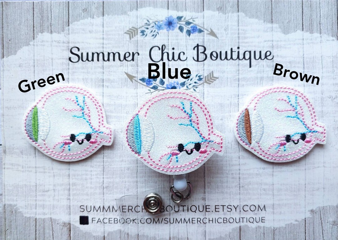 Eye Badge Reel, Eyeball Badge Reel, Optometrist Badge Reel, Pink ...