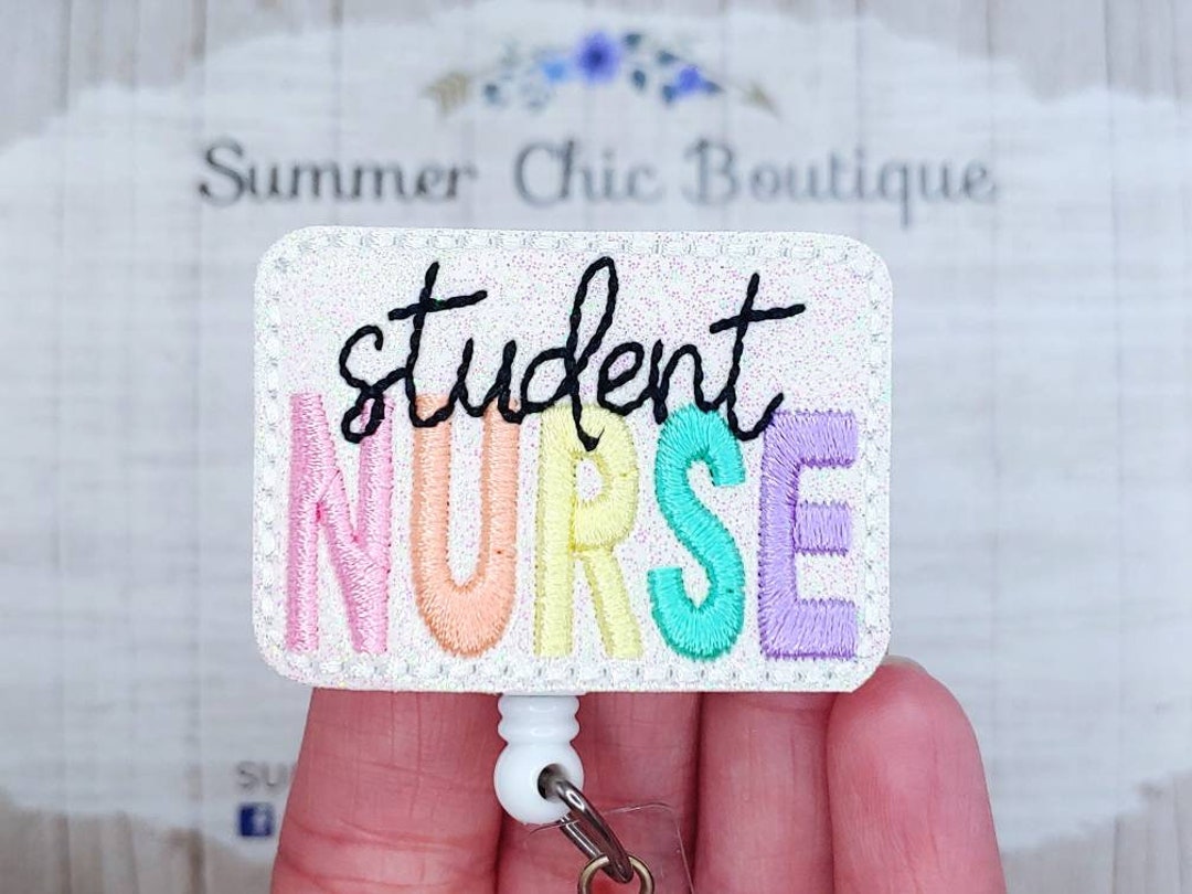 Student Nurse Badge Reel, Student Nurse Badge, Medical Badge Reel ...