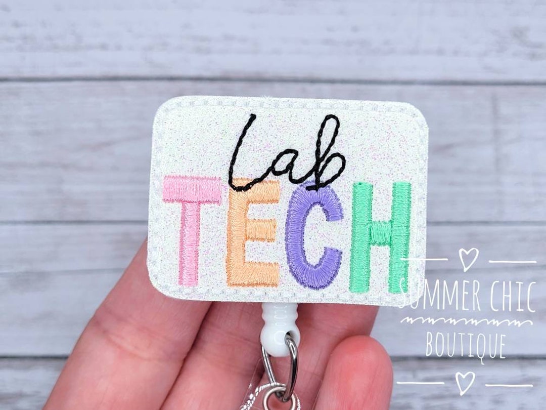 Colorful Lab Tech Badge Reel, Radiology Badge Reel, Radiologist Badge ...