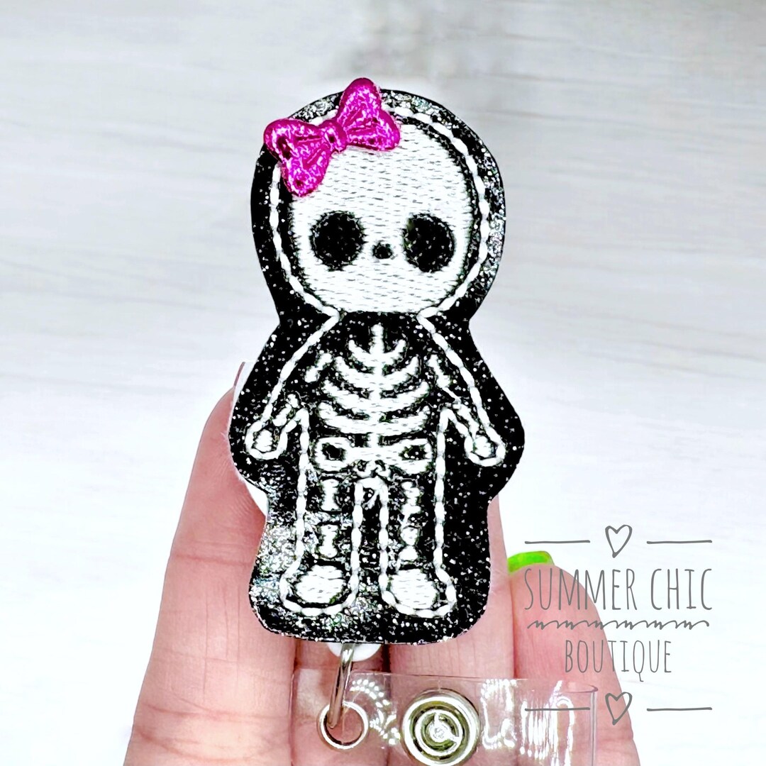 Skeleton Badge Reel, X-ray Badge Reel, Nurse Badge Reel, RN Badge Reel ...