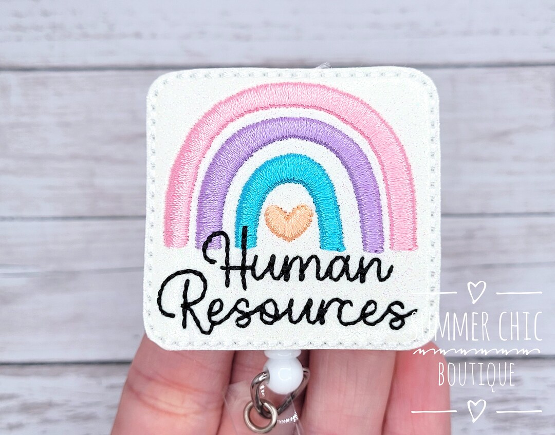 Rainbow Human Resources Badge Reel, Medical Badge Reel, Nurse Badge ...