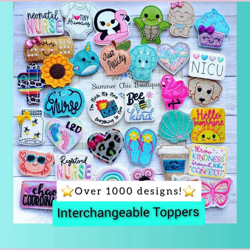Badge Reel Velcro Patches - Etsy