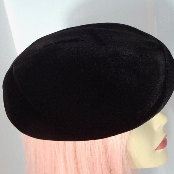 Black Velvet Beret - Etsy