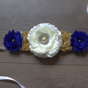 Royal Blue Maternity Sash Royal Prince Baby Shower Sash Blue | Etsy