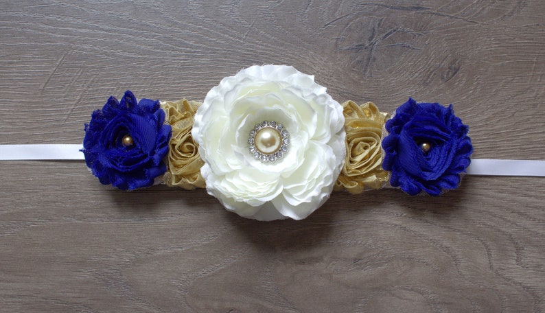 Royal Blue Maternity Sash Royal Prince Baby Shower Sash Blue | Etsy