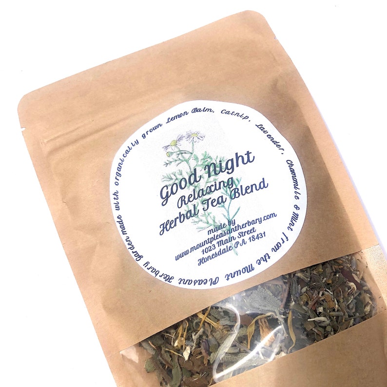 Goodnight Herbal Tea Blend/ Natural Organically Grown Harvested Blended ...
