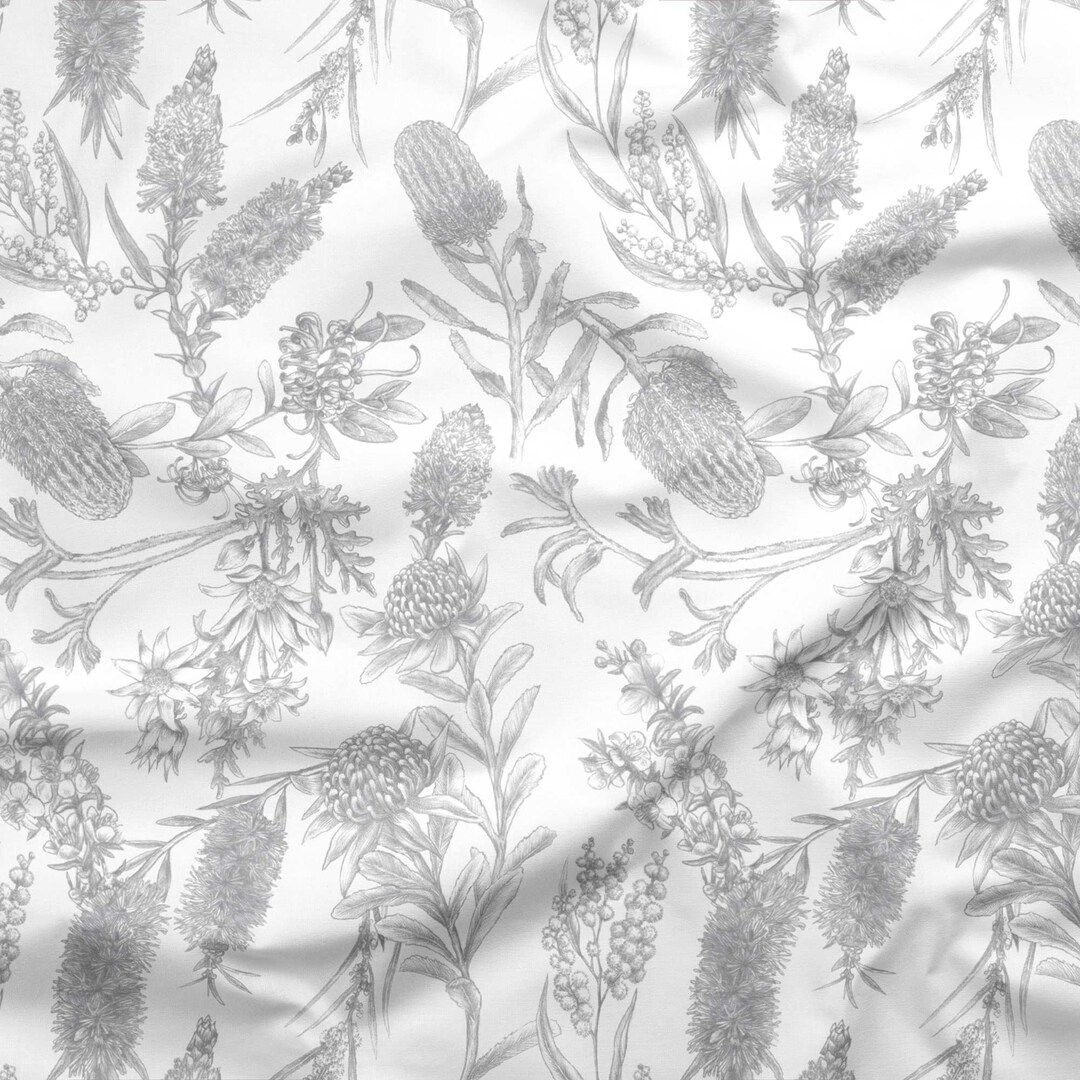 Australian Flower Fabric | Australian Floral | Australian Botanical ...