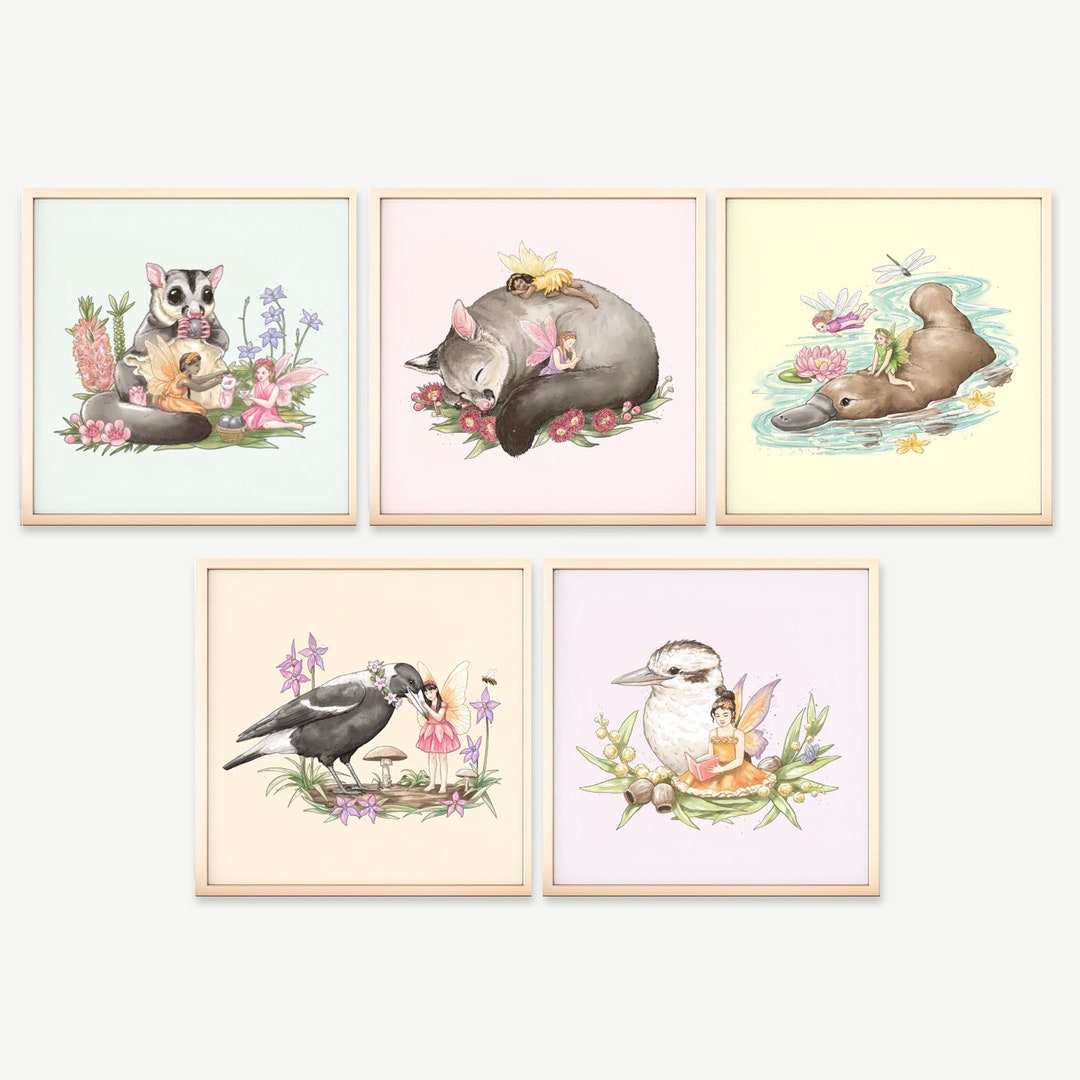 Australian Fairy Prints, Australian Fairies Kids Room Wall Art, Girls ...
