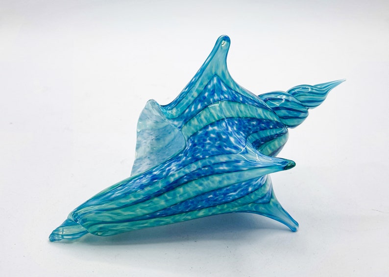 Blown Glass Conch Shell - Etsy