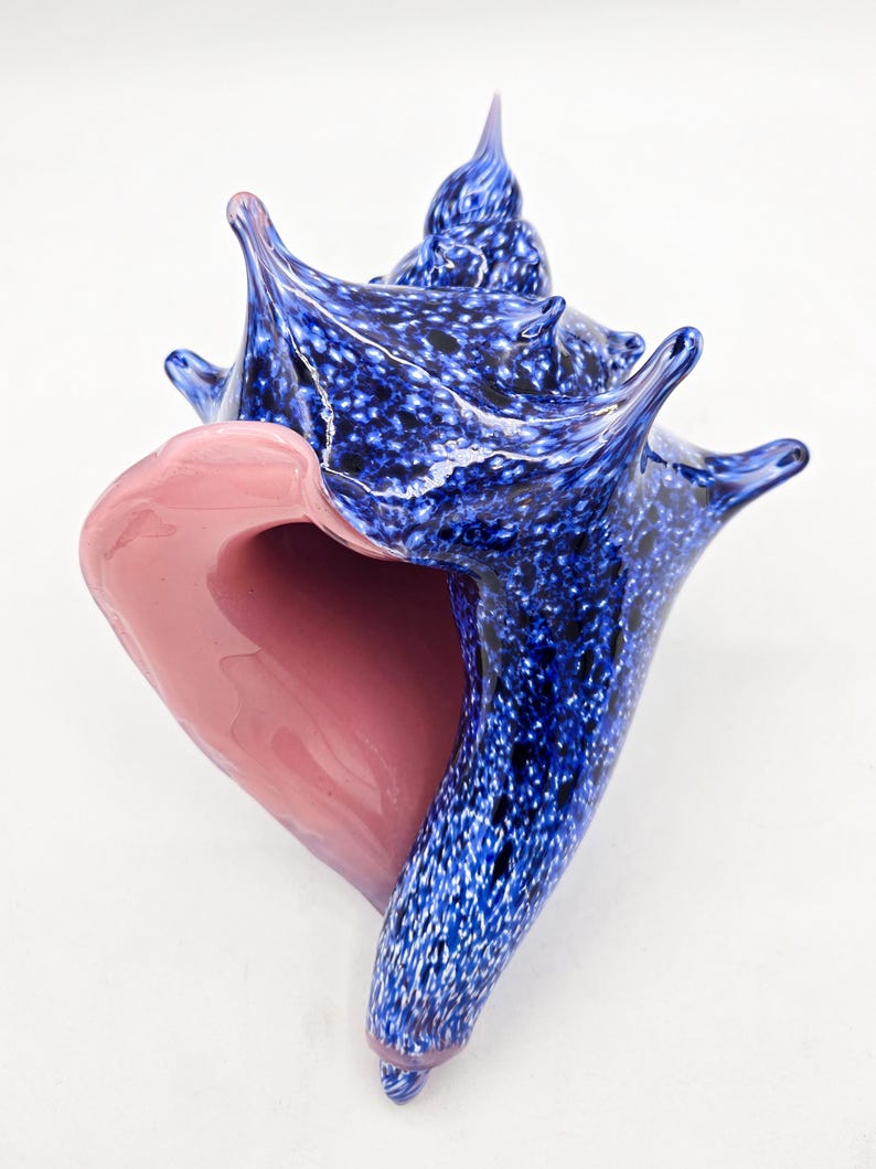 Blown Glass Conch Shell - Etsy