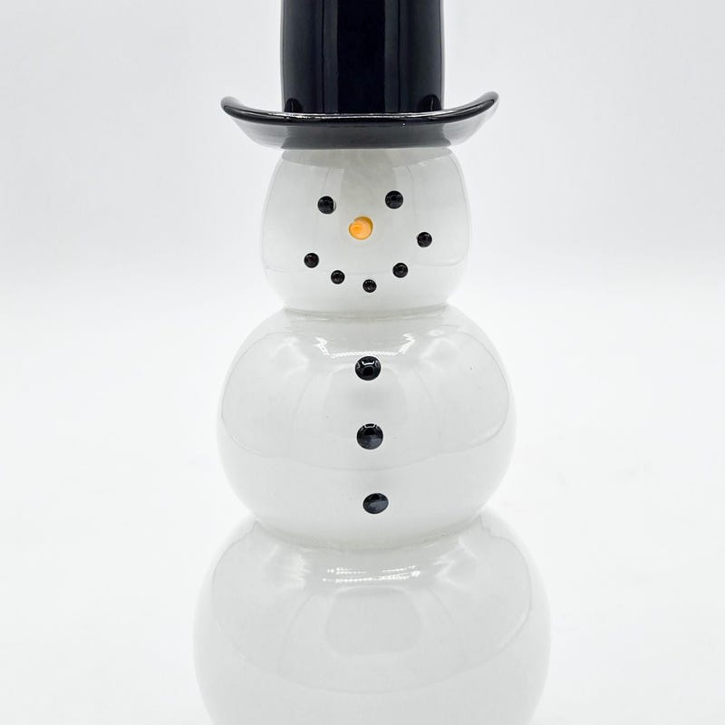 Snowman Glass - Etsy
