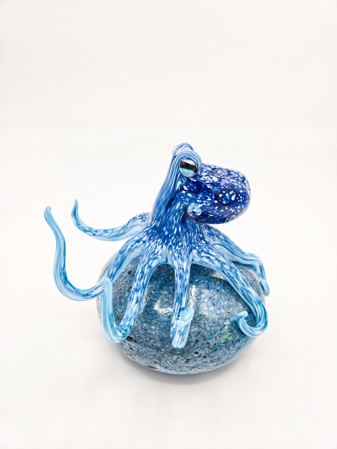 Hand Blown Glass Octopus Sculpture - Ocean Muse - Etsy