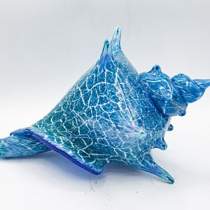 Blown Glass Conch Shell - Etsy