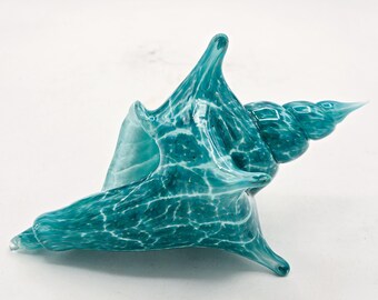 Blown Glass Conch Shell - Etsy
