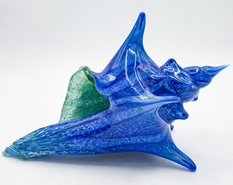 Blown Glass Conch Shell - Etsy