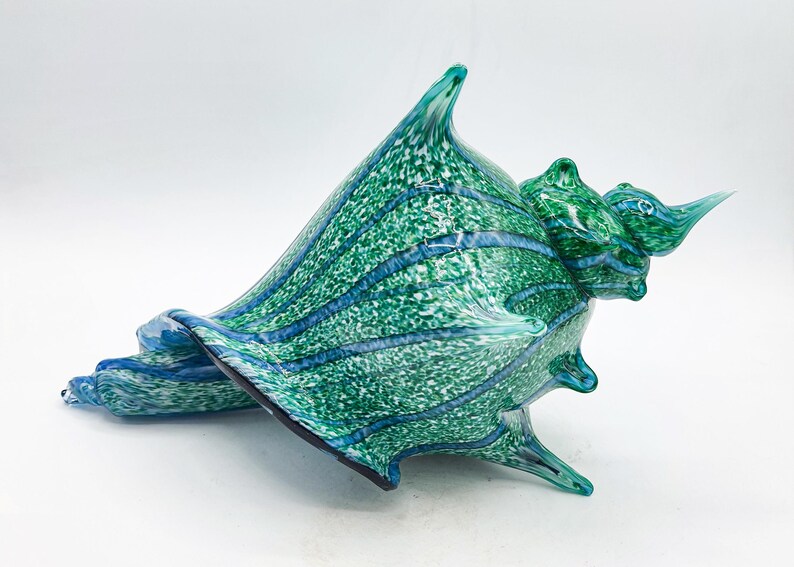 Blown Glass Conch Shell - Etsy