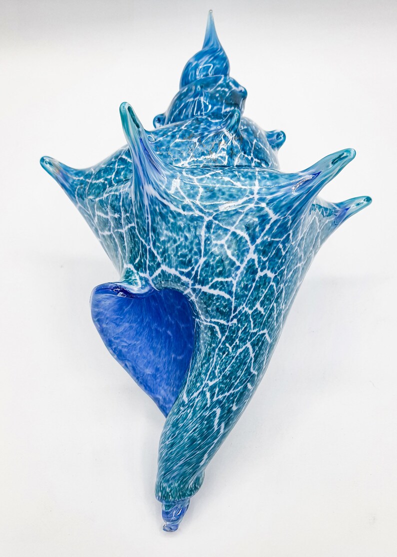 Blown Glass Conch Shell - Etsy