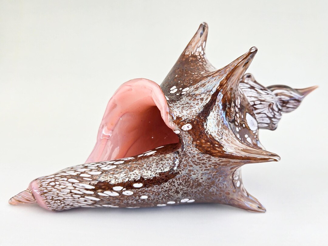 Blown Glass Conch Shell - Etsy