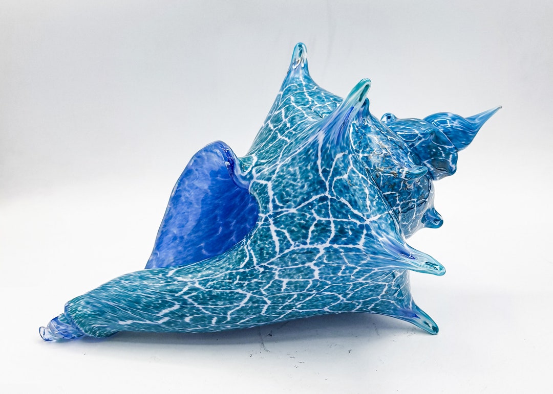 Blown Glass Conch Shell - Etsy
