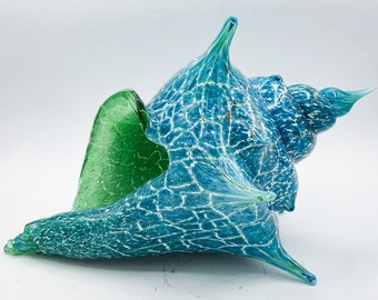 Blown Glass Conch Shell - Etsy