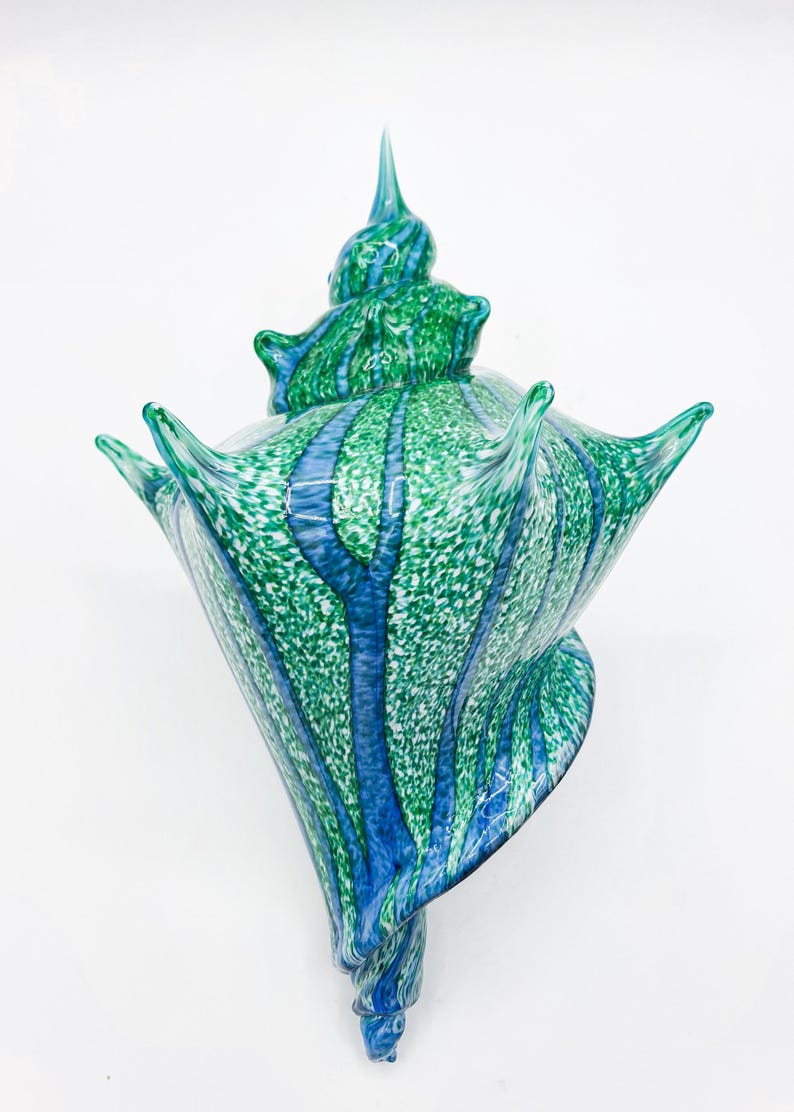 Blown Glass Conch Shell - Etsy