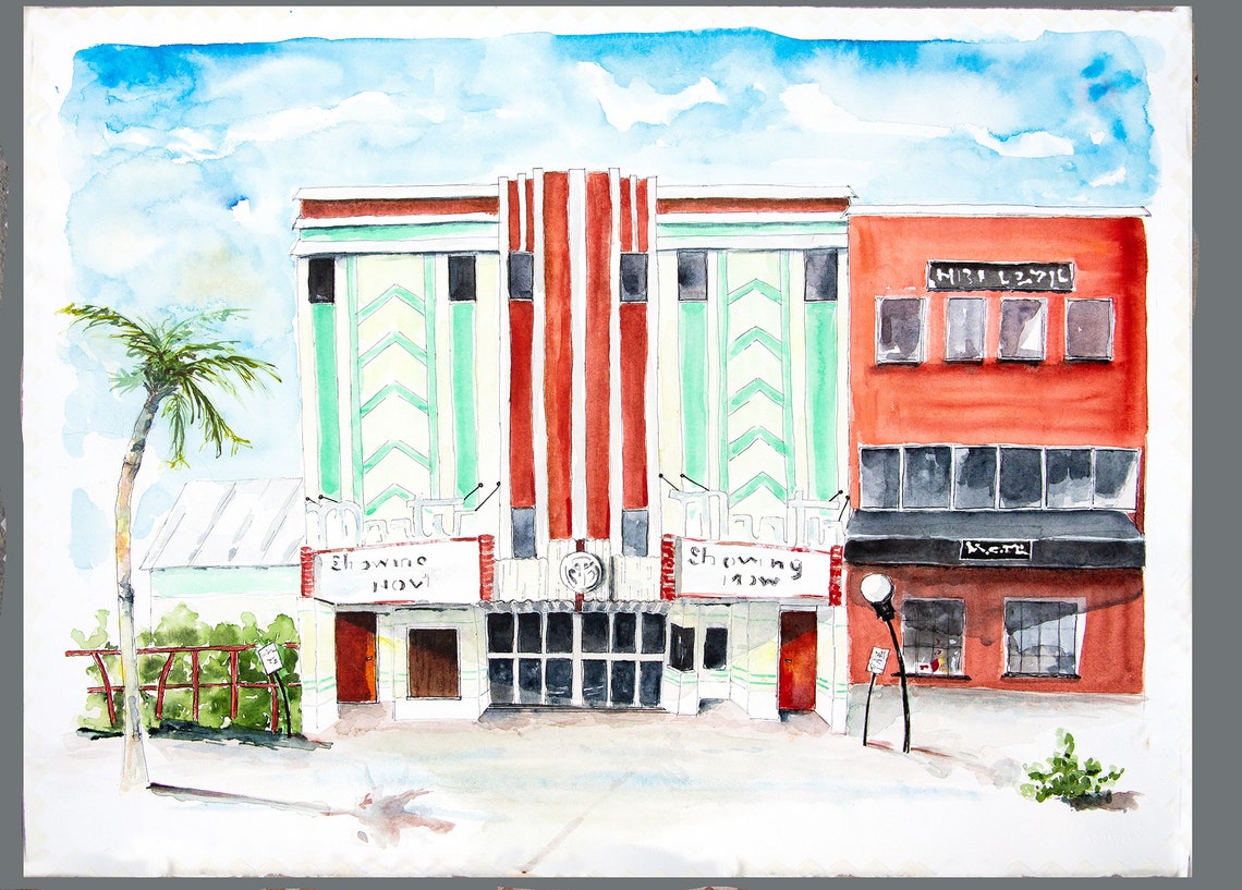 Panama City Art Print Downtown Panama City Art-deco | Etsy