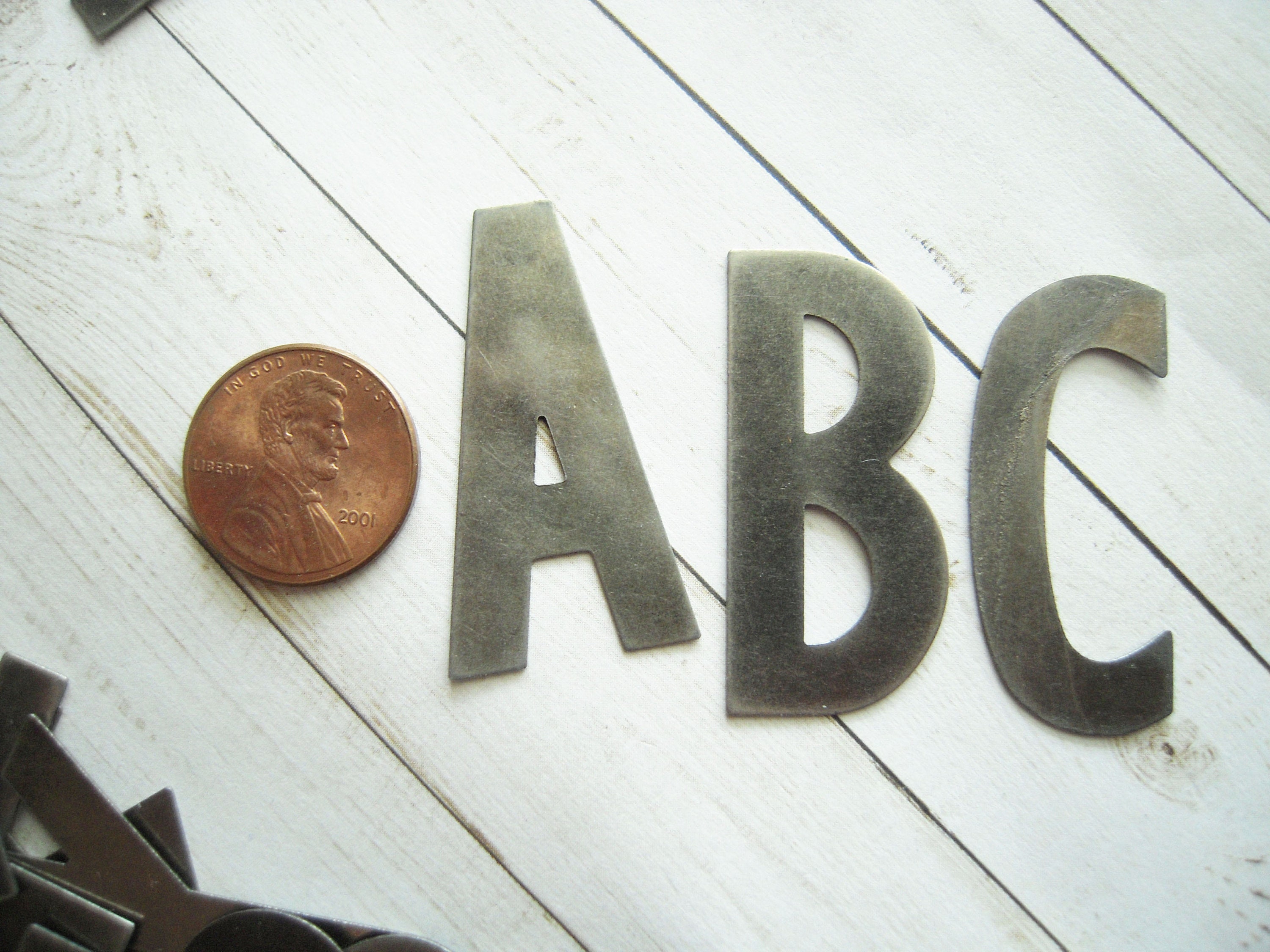 Metal Alphabet Letters You Choose the Letters 1 1/2 - Etsy