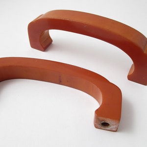 2 Vintage Bakelite Drawer Pulls 3 3/4" Long 3 1/4" on Center ...