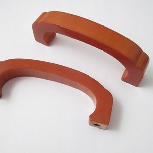 2 Vintage Bakelite Drawer Pulls 3 3/4" Long 3 1/4" on Center ...