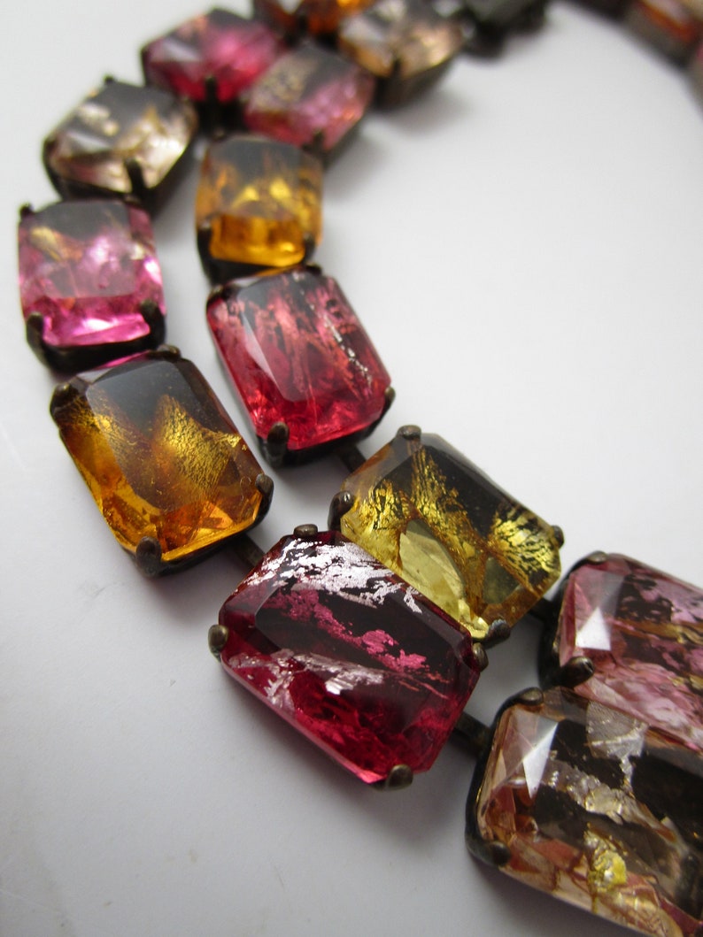 Vintage Jean Louis Blin Paris Crystal Glass Faceted Cabochons - Etsy