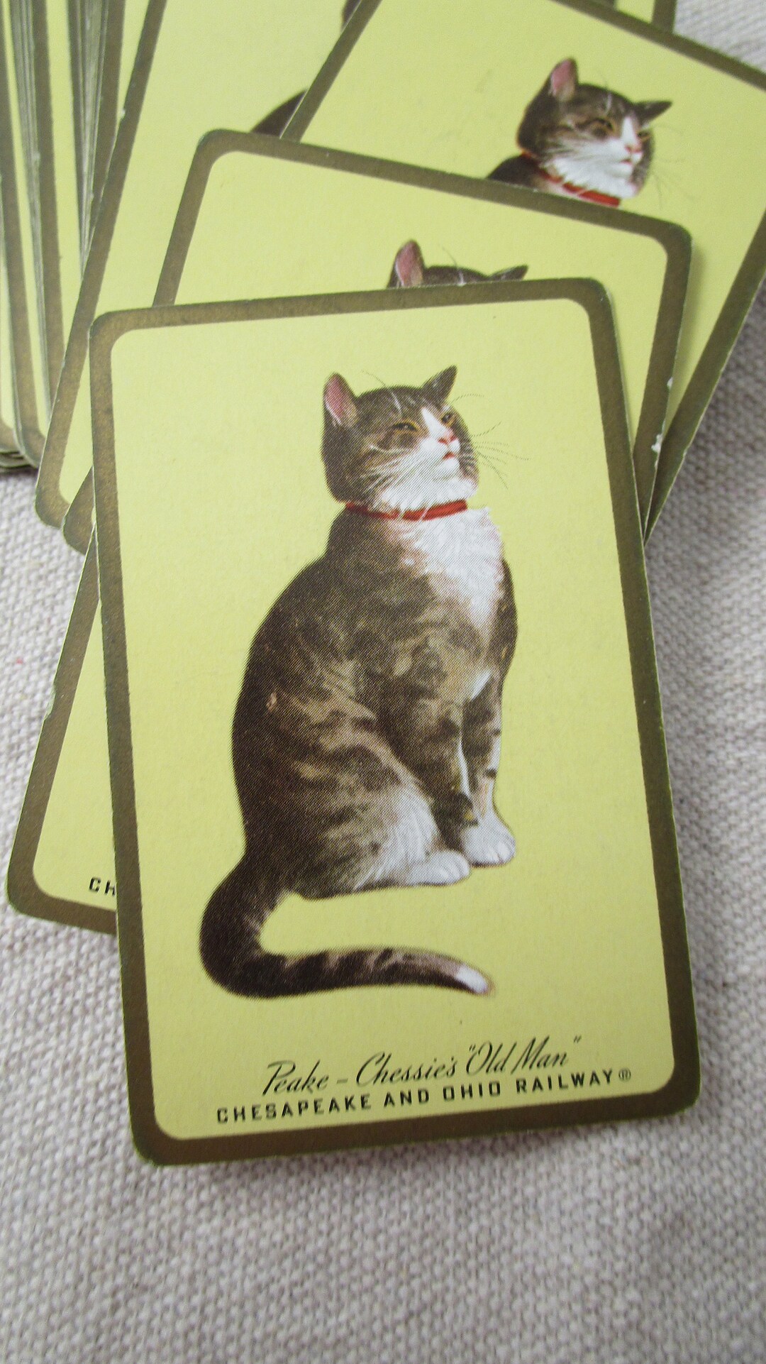 Vintage Chessie Cat Playing Cards: Chesapeake & Ohio Railway Deck - Etsy