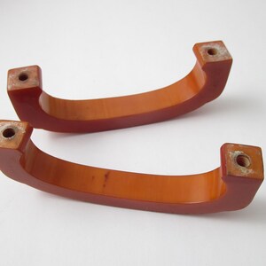 2 Vintage Bakelite Drawer Pulls 3 3/4" Long 3 1/4" on Center ...