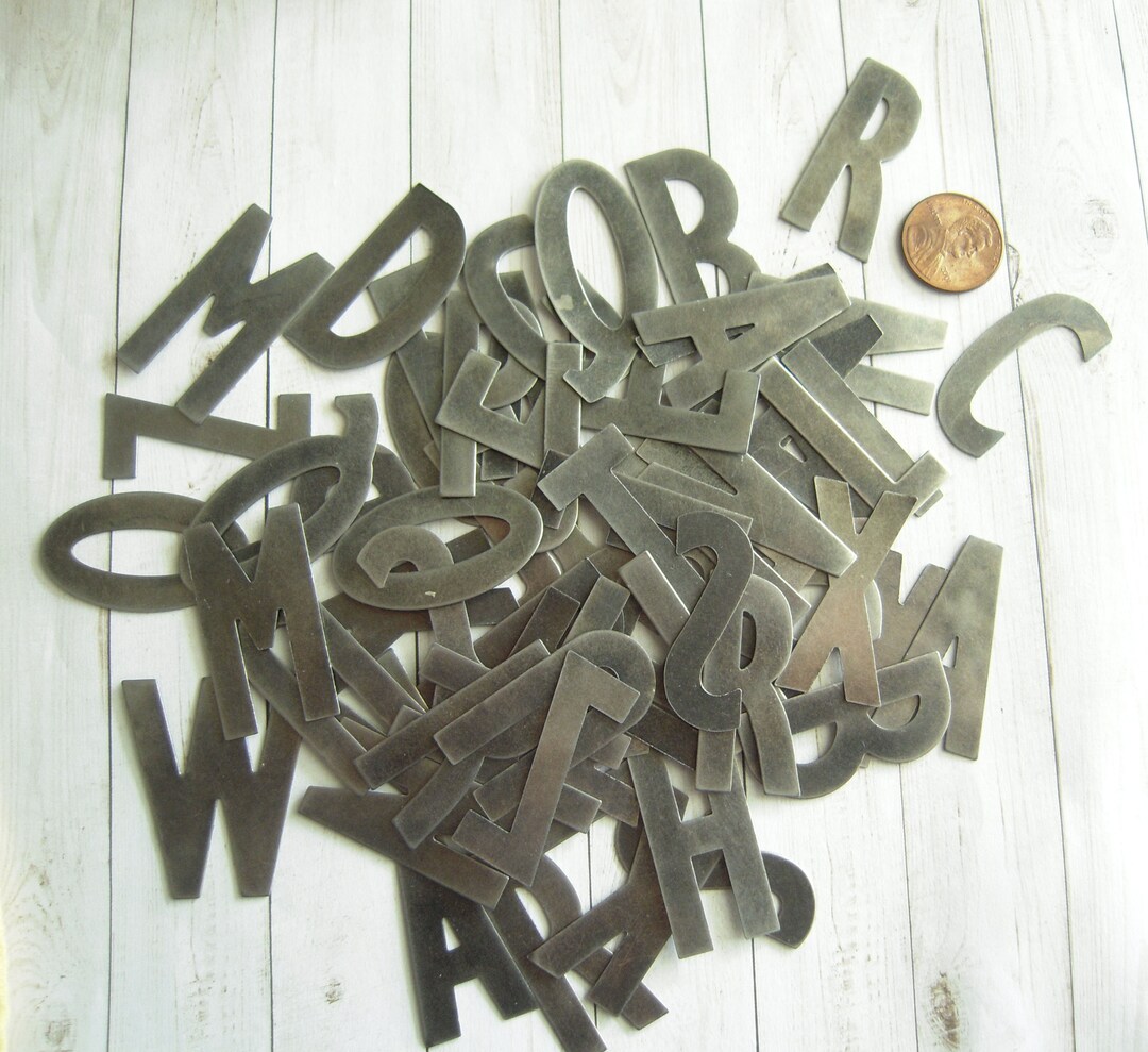 Metal Alphabet Letters You Choose the Letters 1 1/2" Upcycle Repurpose ...