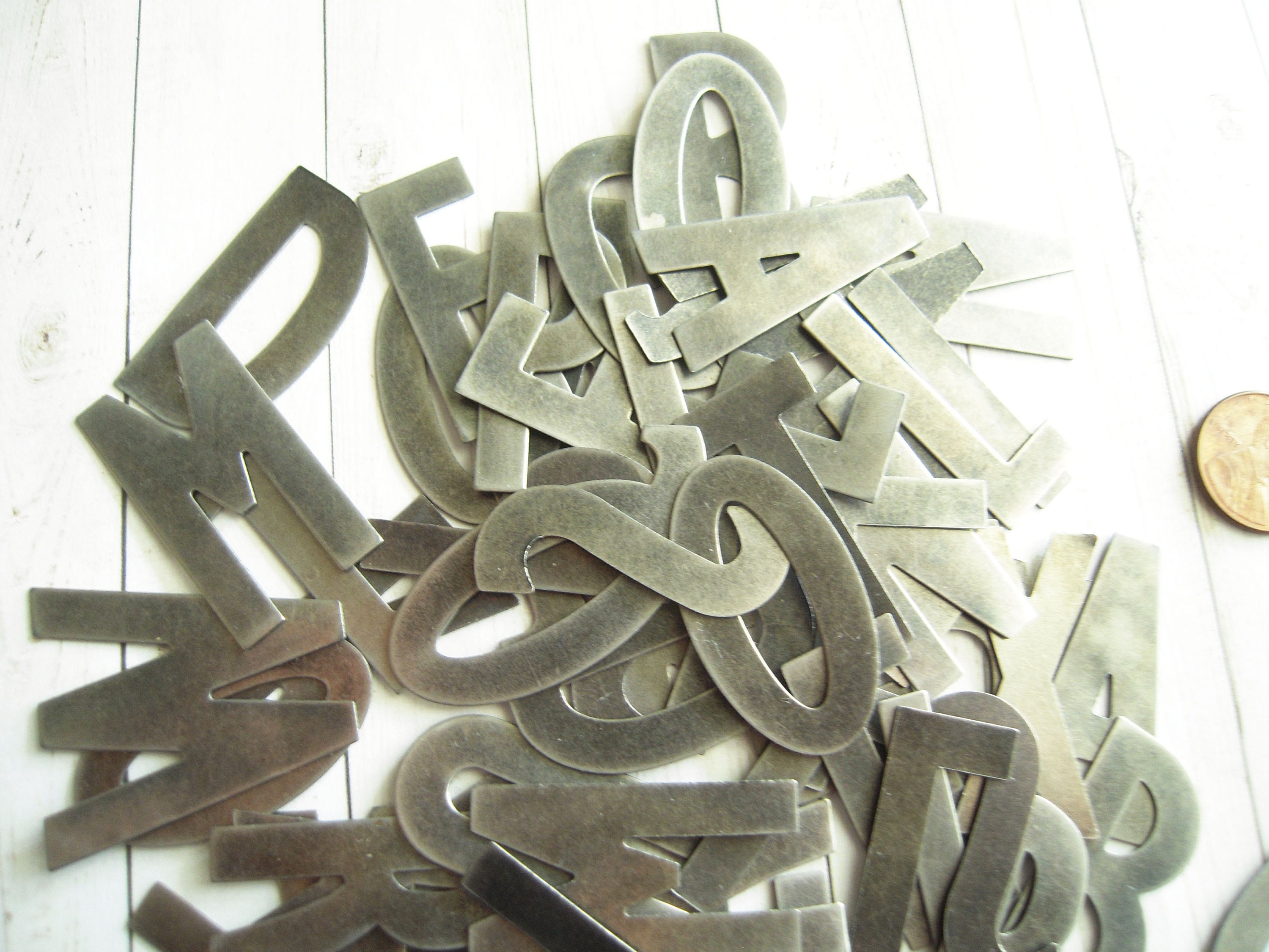 Metal Alphabet Letters You Choose the Letters 1 1/2 - Etsy
