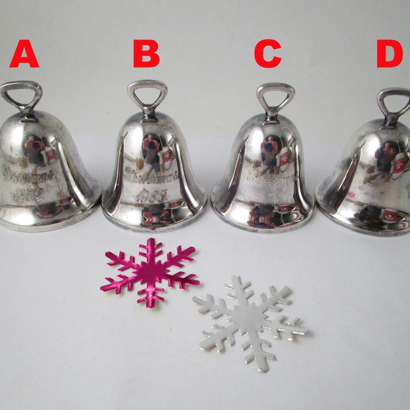 Silver Bell Ornament - Etsy