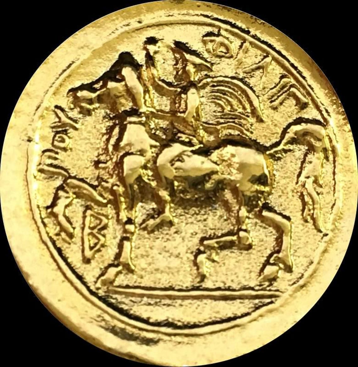 ZEUS, Famous Greek Mythology Coin, King of the Gods, Minted by Philip ...