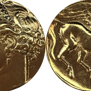 Tanit Goddess of Carthage & Pegasus Winged Horse, Famous Greek ...