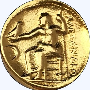 Alexander the Great and Zeus, Famous Ancient Greek Mythology Coin ...