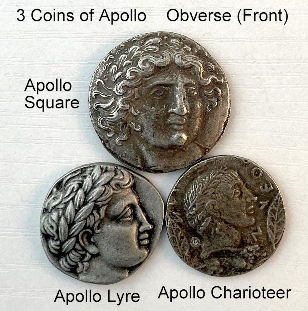 3 Famous Coins of Apollo Coins, Apollo & Charioteer, Incuse Square and ...