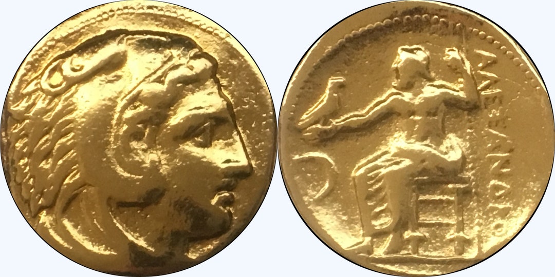 Alexander the Great and Zeus, Famous Ancient Greek Mythology Coin ...