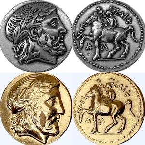 Zeus & Horse Famous Greek Mythology Coin, King of the Gods, for Percy ...