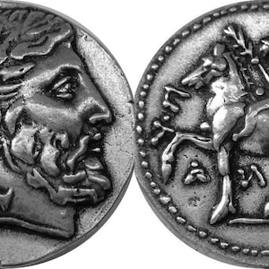 Zeus & Horse Famous Greek Mythology Coin, King of the Gods, for Percy ...