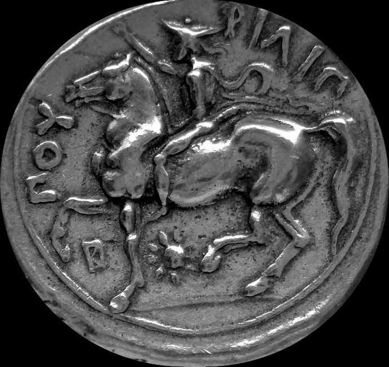 Zeus, King of the Gods,struck by Phillip Ii,famous Greek Mythology Coin ...